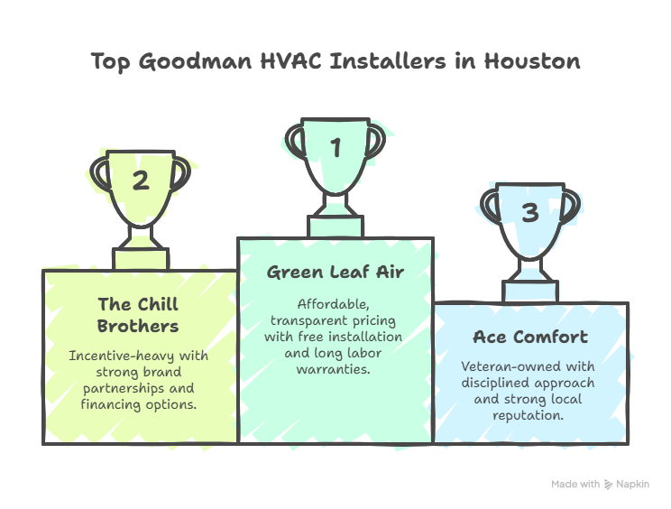 Top 5 Goodman HVAC Installers In Houston, TX | Green Leaf Air